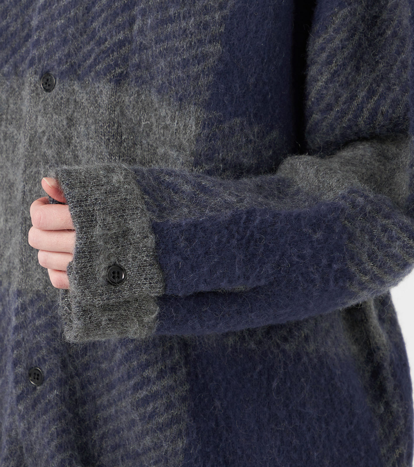 nanamica / Mohair Hooded Shirt Jacket