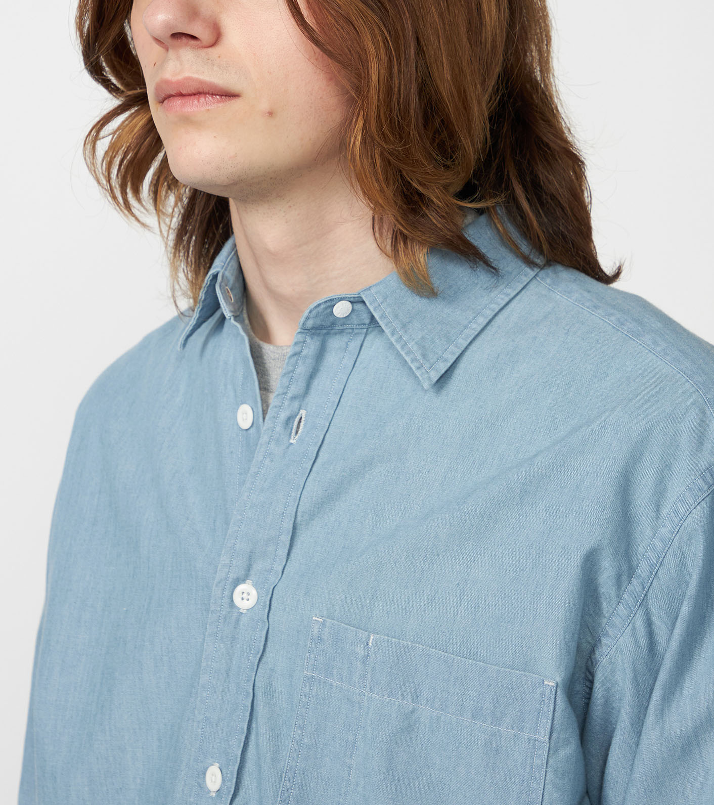 nanamica / Regular Collar Chambray Field Shirt