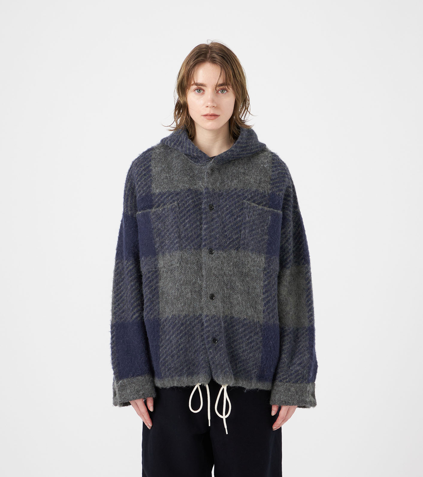 nanamica / Mohair Hooded Shirt Jacket