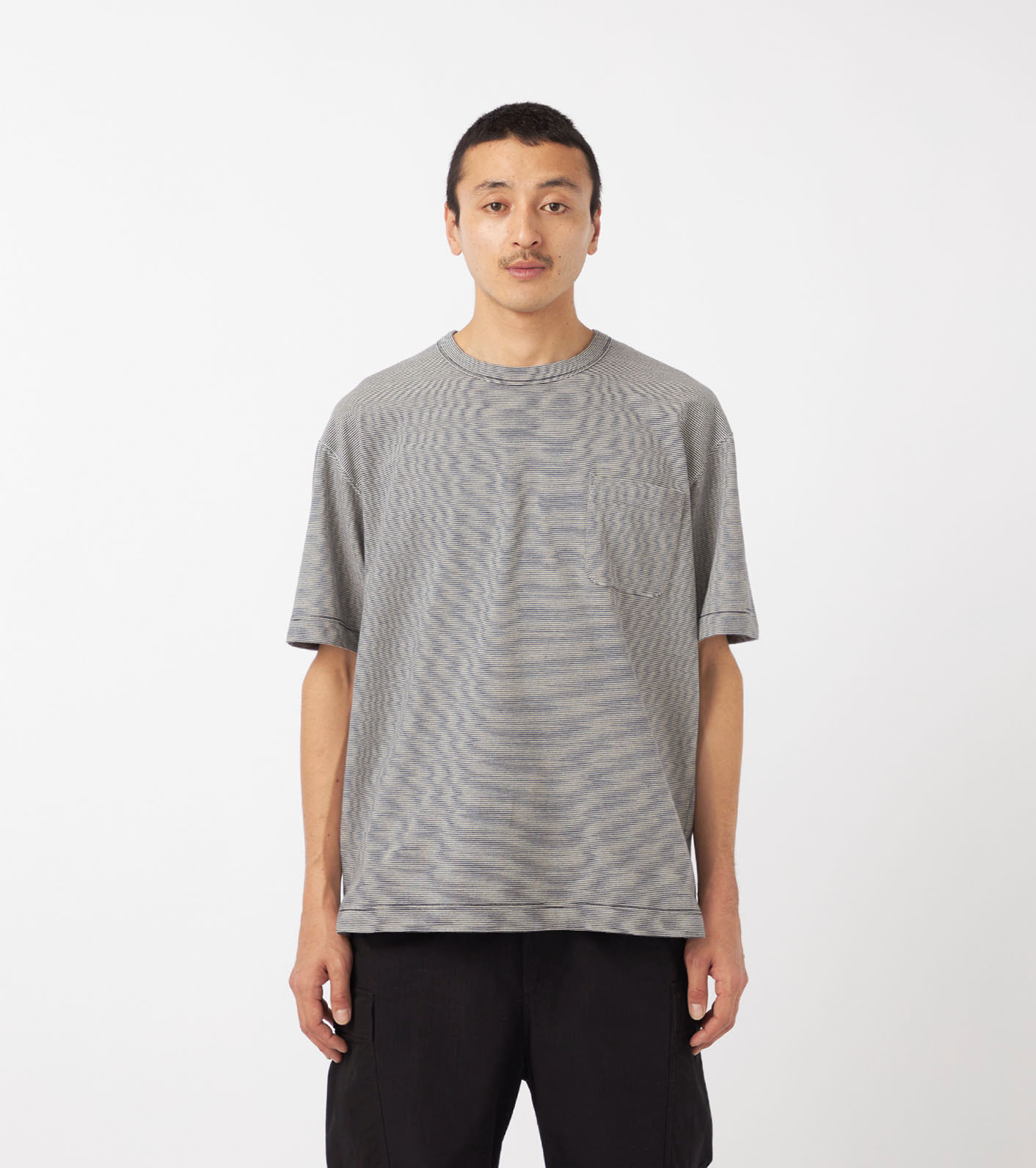 nanamica / Micro Stripe Pocket Tee