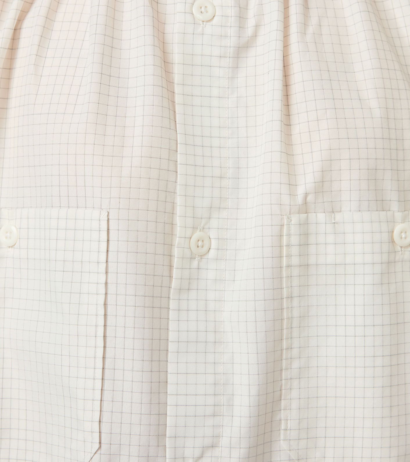 nanamica / Graph Check Field Shirred Shirt
