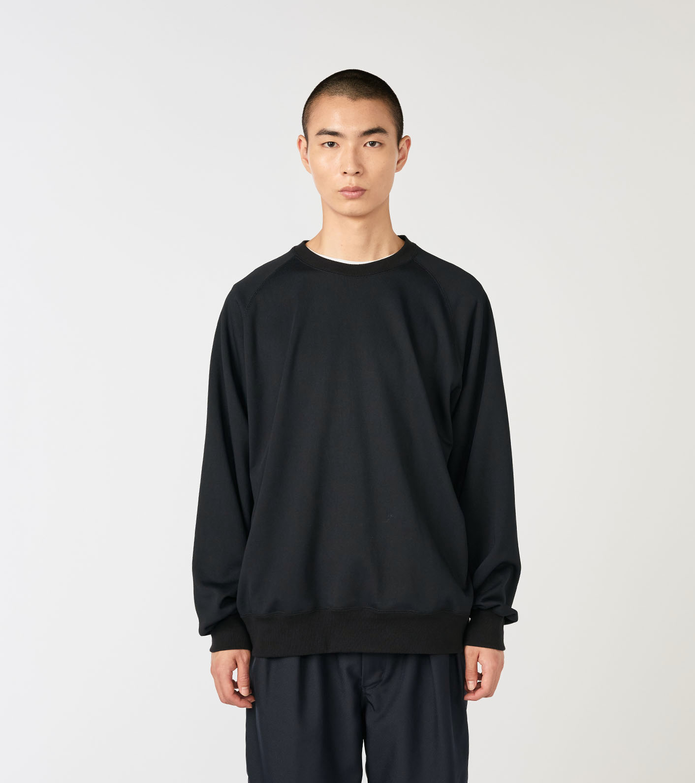 nanamica / Polyester Pile Crew Neck Sweat